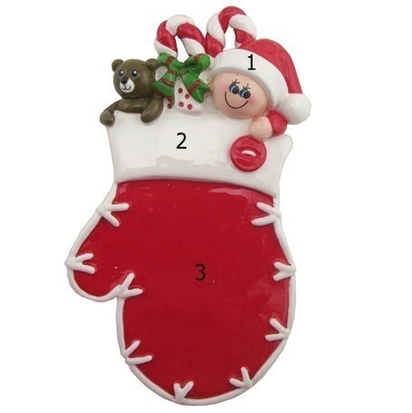 Red Baby Mitten – Santa'Ville